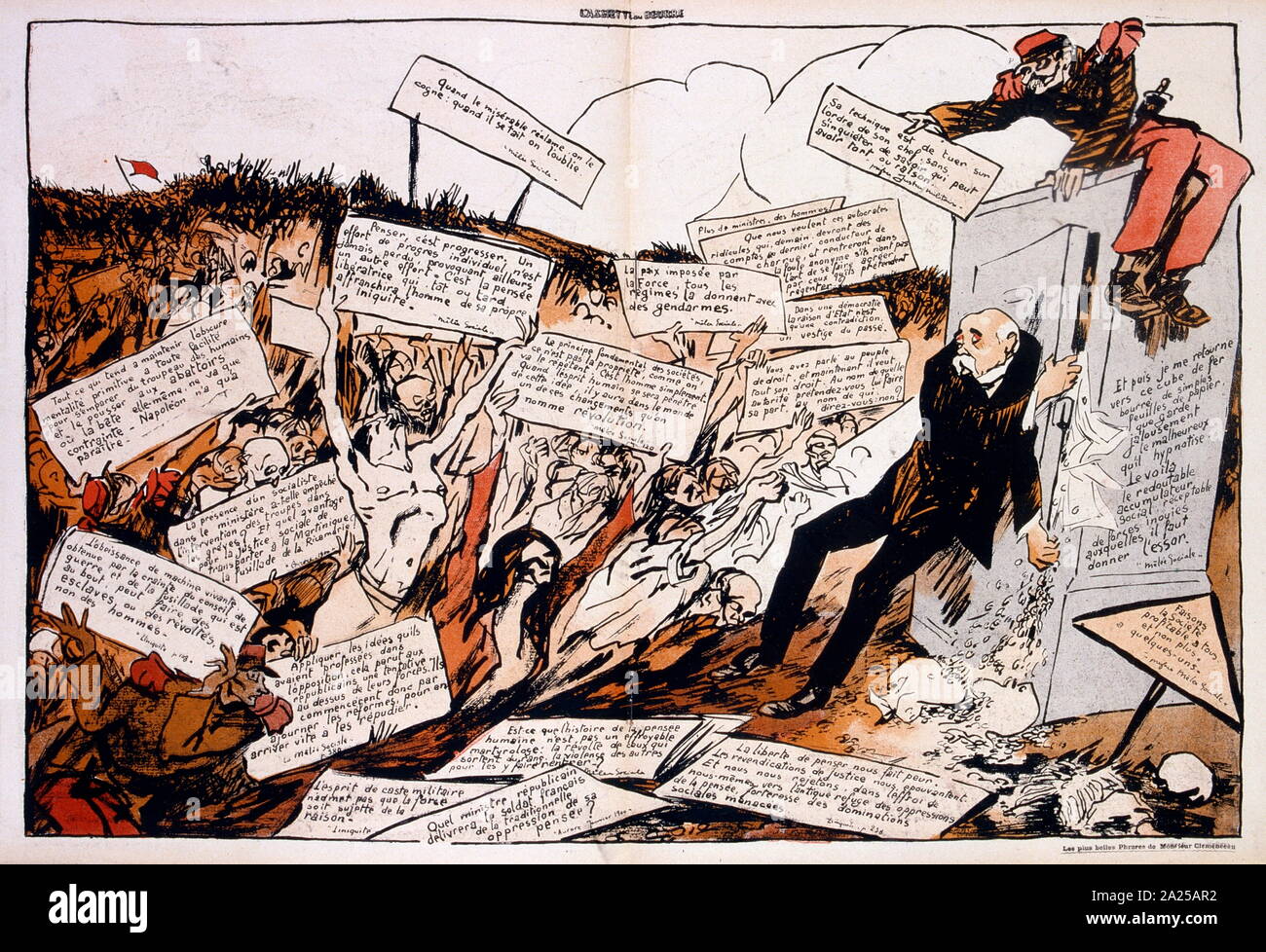 cartoon by Edouard Bernard, depicting the French Parliament and Georges ...