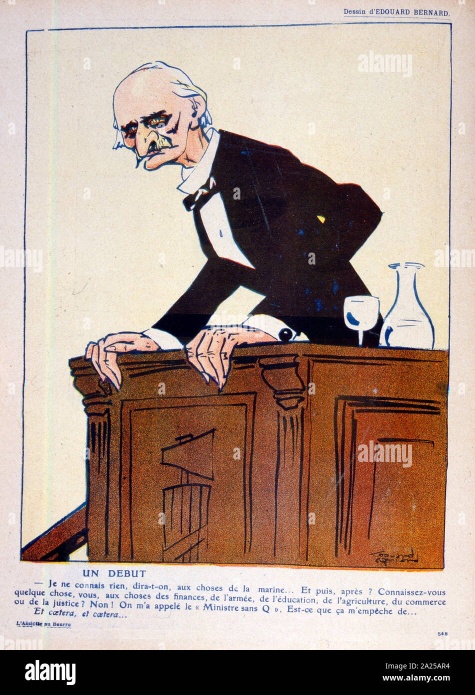 cartoon by Edouard Bernard, depicting the speaker of the French ...