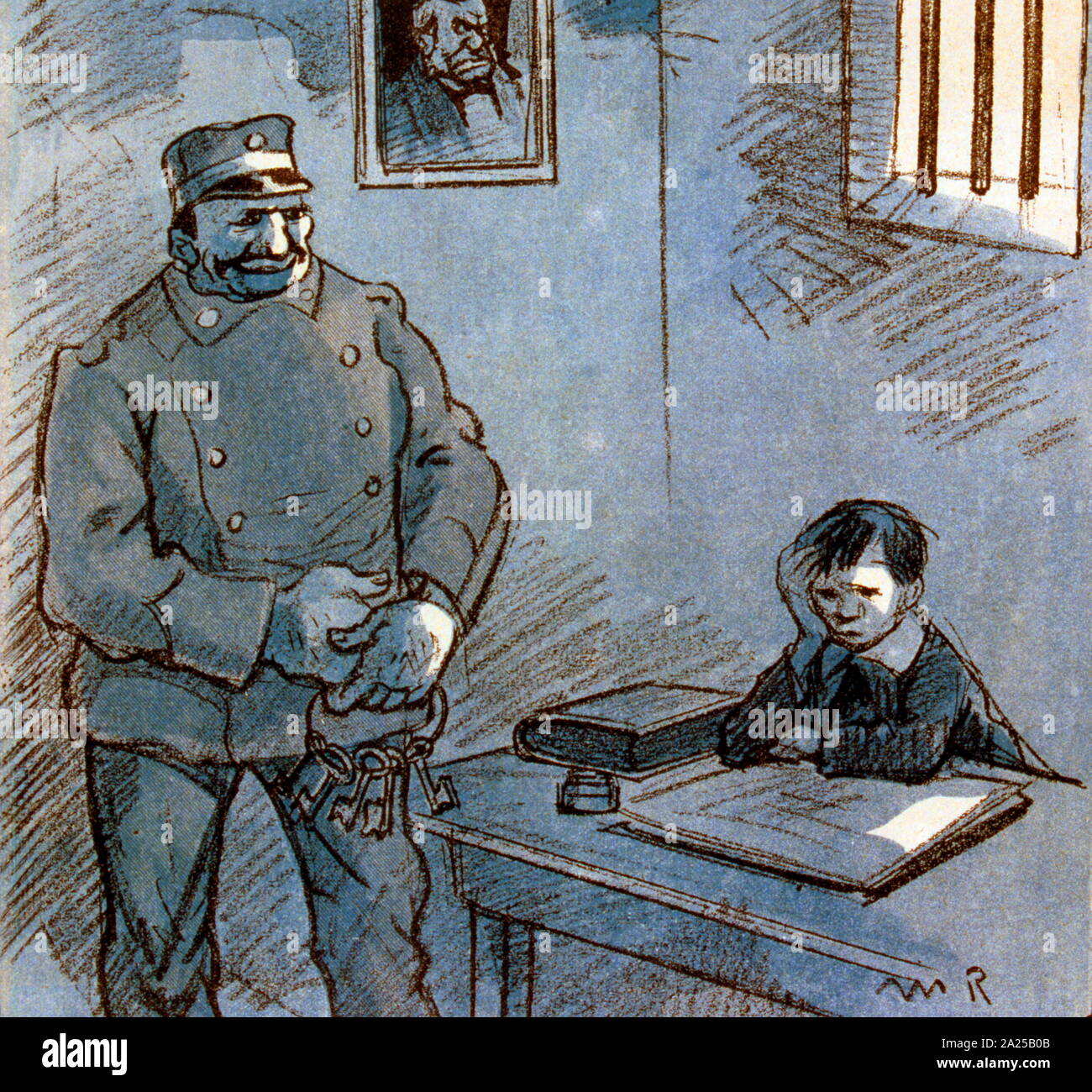 Child prisoner watched guard hi-res stock photography and images - Alamy