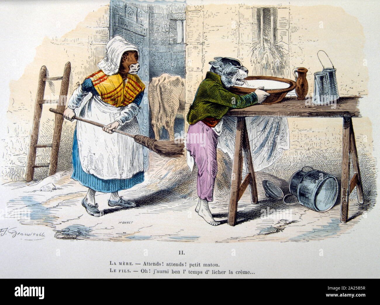 Jean-Ignace-Isidore Gerard Grandville, 'Les Metamorphoses du jour' 1829 ...