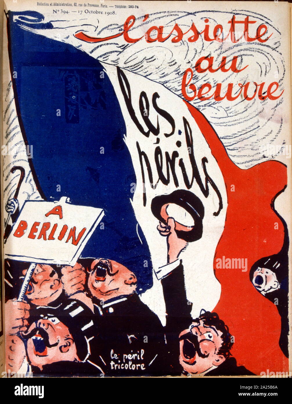 1908 french satirical illustration hi-res stock photography and images ...