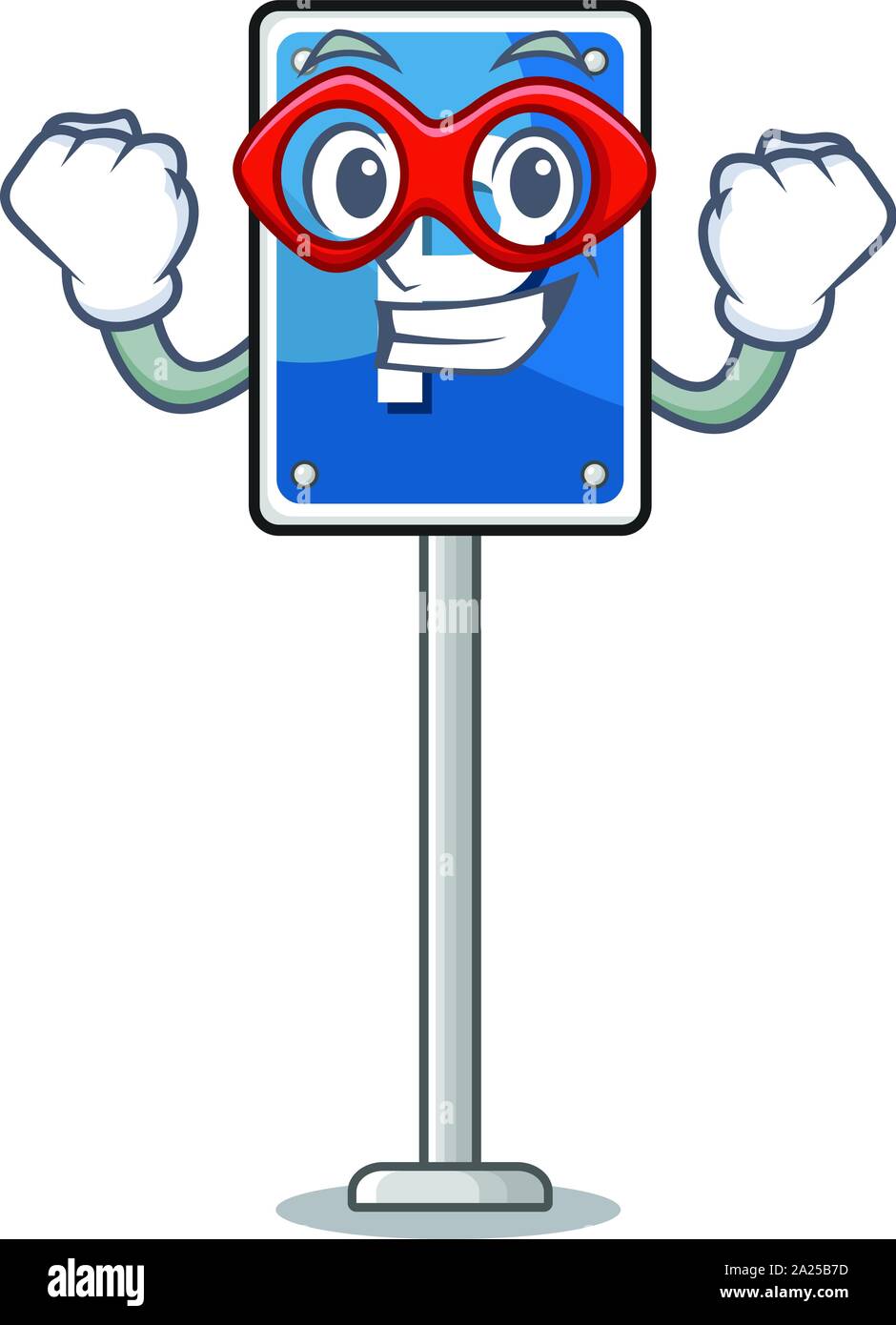 Super hero toy parking sign on character table Stock Vector Image & Art ...