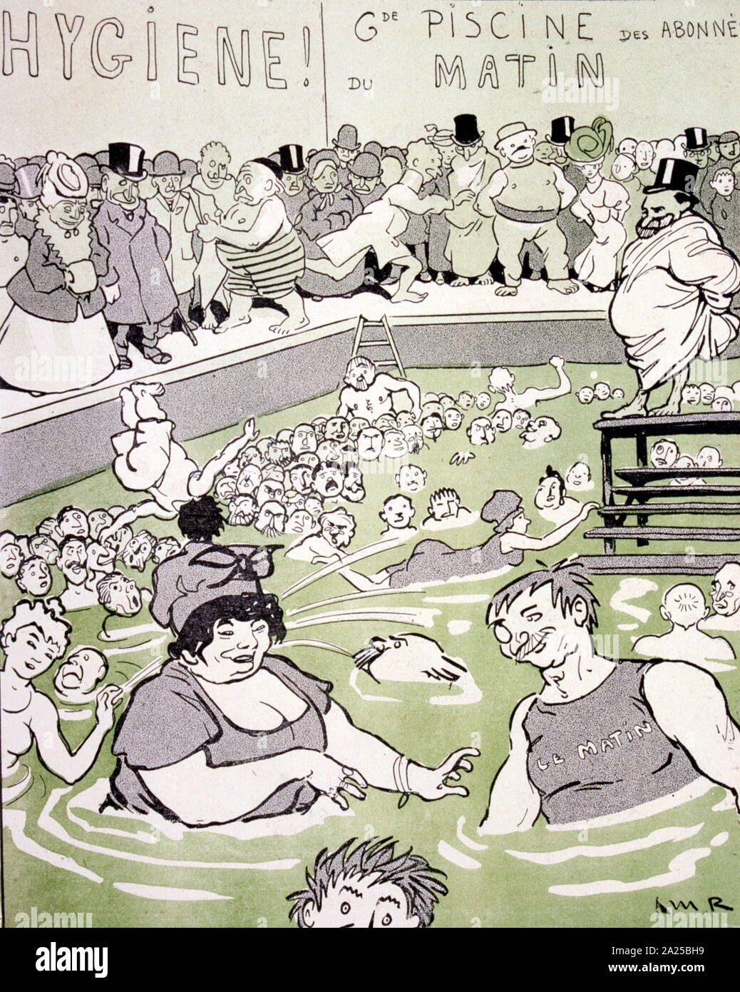 1907 French Satirical Illustration High Resolution Stock Photography ...