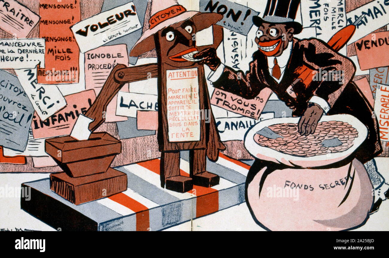 Illustration (1909), depicting the concept of a French Black African ...