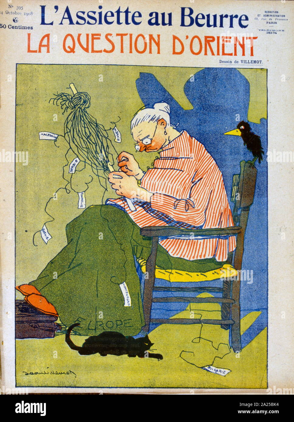 French satirical Illustration, depicting Europe trying to untangle the ...