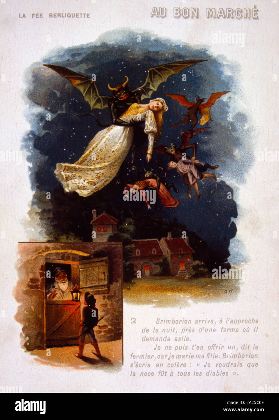 Illustration depicting a cautionary tale of devils stealing people in ...