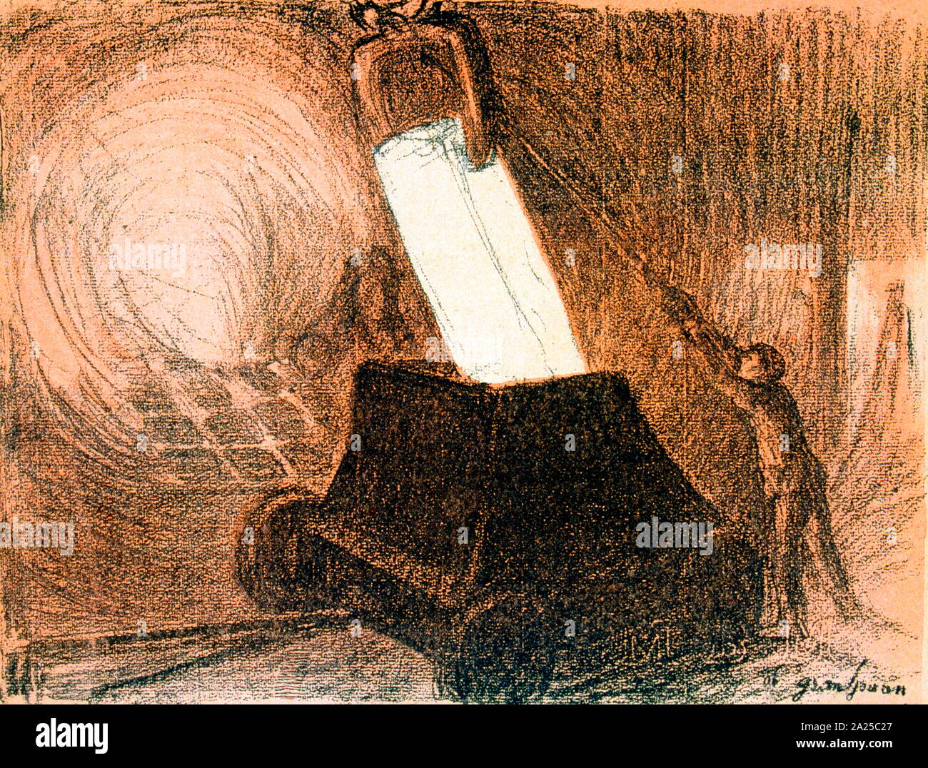 French Illustration showing steel production in France 1904 Stock Photo ...