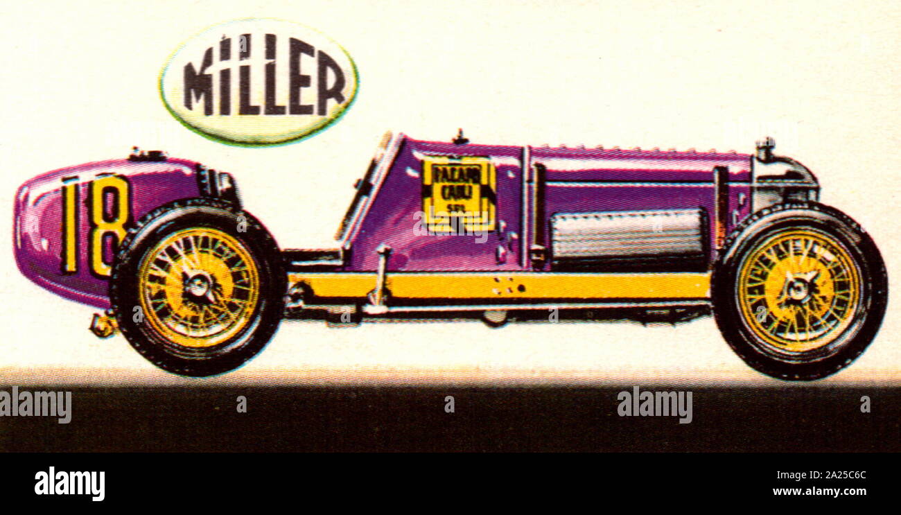 1928 Miller Front-wheel-drive, supercharged 1.5 litres automobile Stock ...