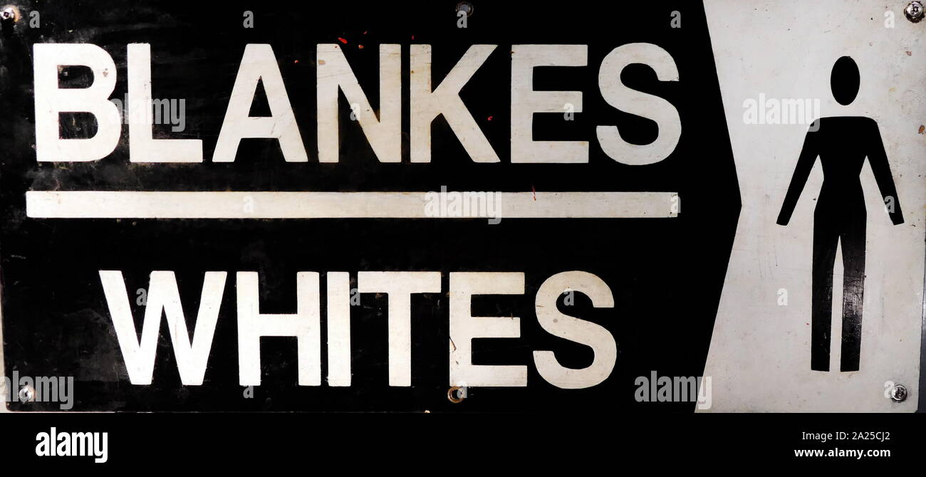 Racial Segregation Signs