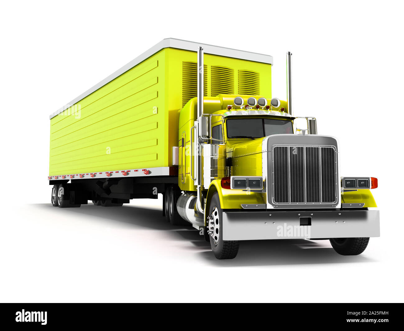 Cargo truck on motorway Cut Out Stock Images & Pictures - Alamy