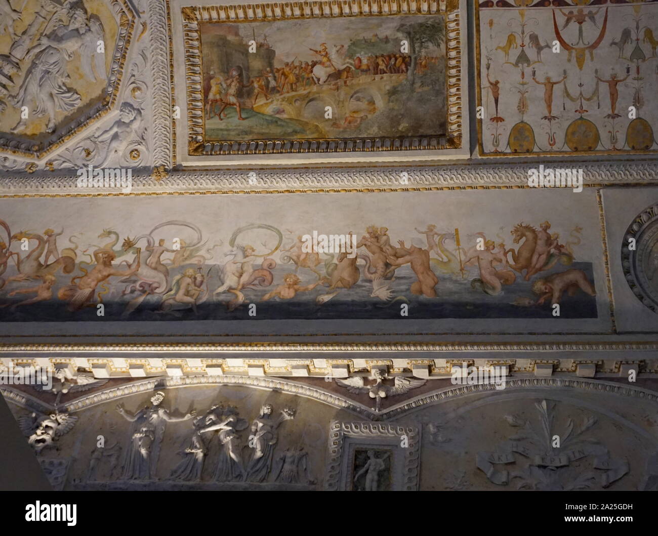 Exterior of Castel Sant'Angelo (The Mausoleum of Hadrian), a towering ...