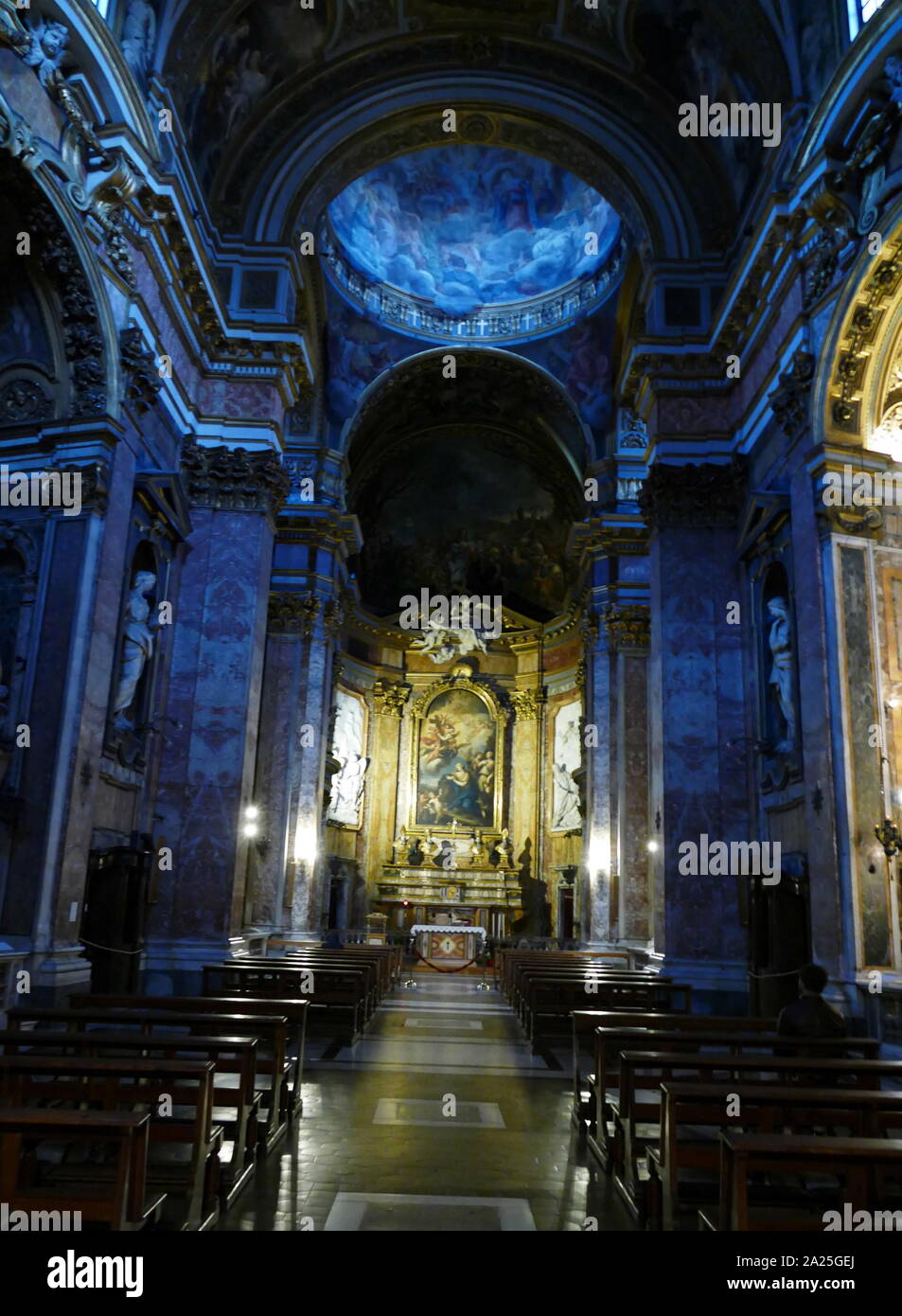 Interior of San Camillo de Lellis a church on Via Sallustiana, Rome ...