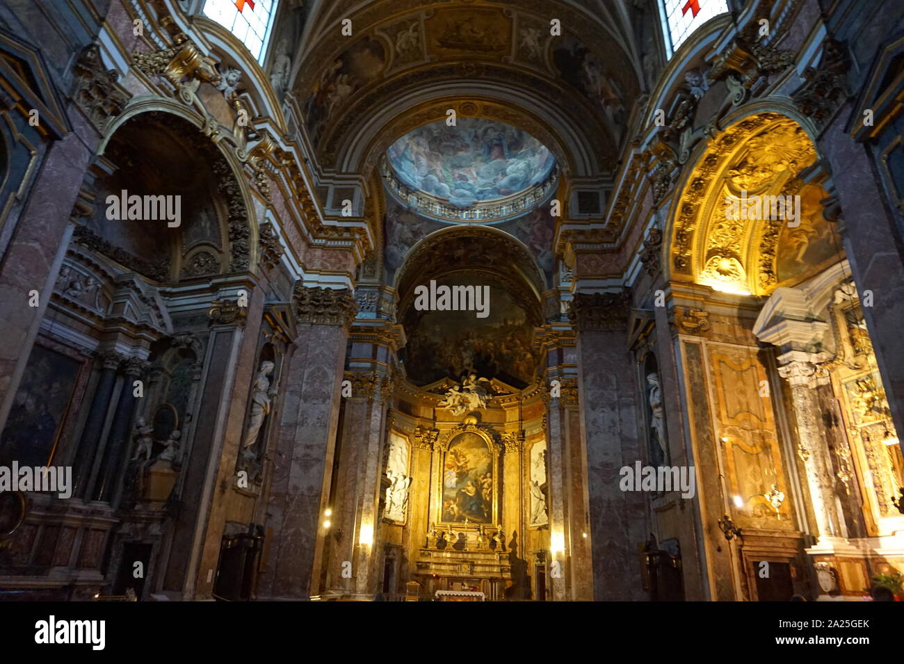 Interior of San Camillo de Lellis a church on Via Sallustiana, Rome ...