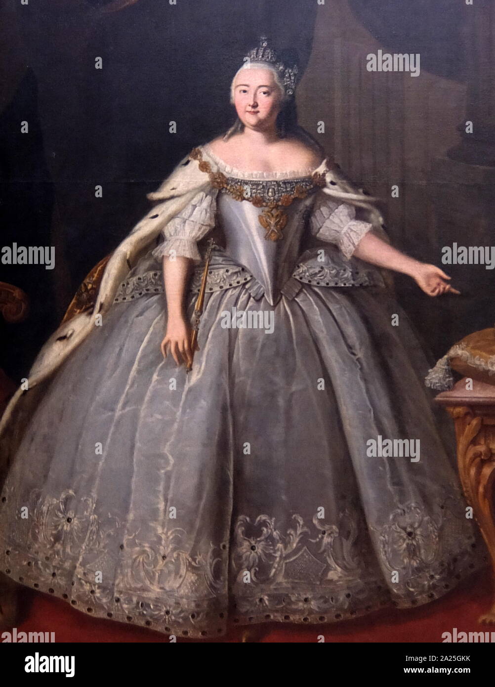 Portrait of Elizabeth of Russia by Ivan Vishnyakov. Ivan Yakovlevich ...