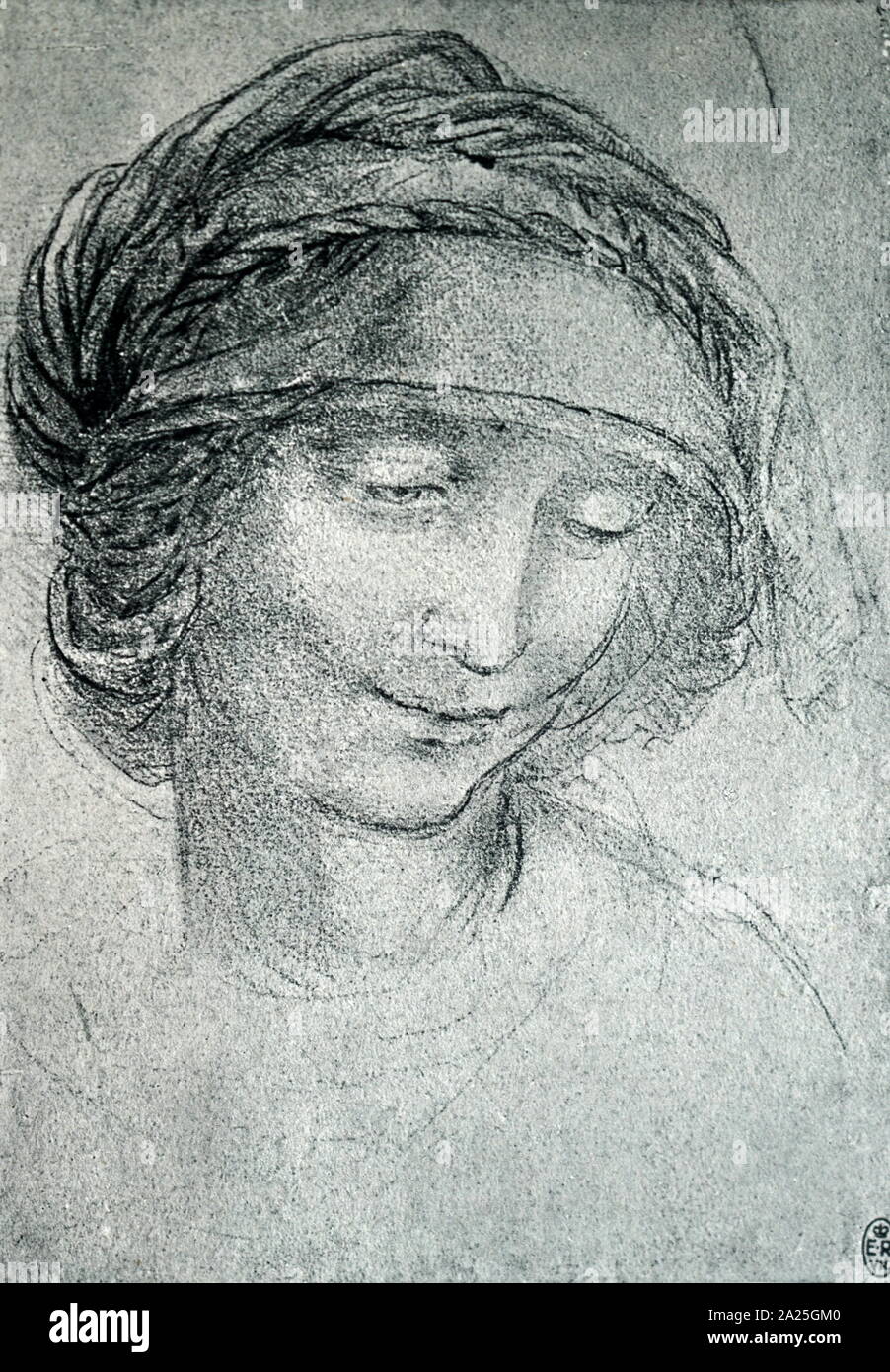 Study for the Virgin and St Anne by Leonardo da Vinci. Leonardo di ser ...