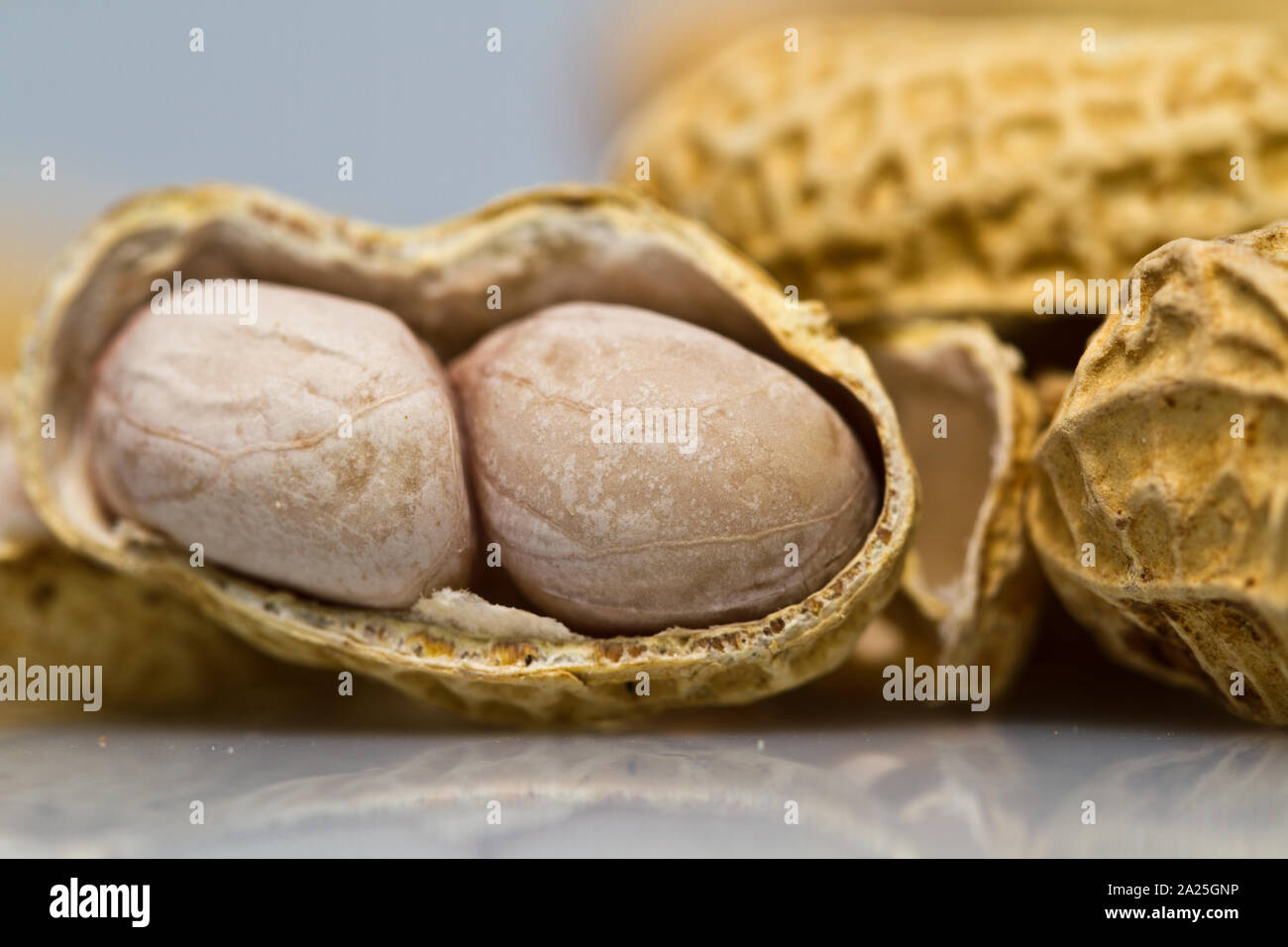 roasted ground-nut close up Stock Photo - Alamy
