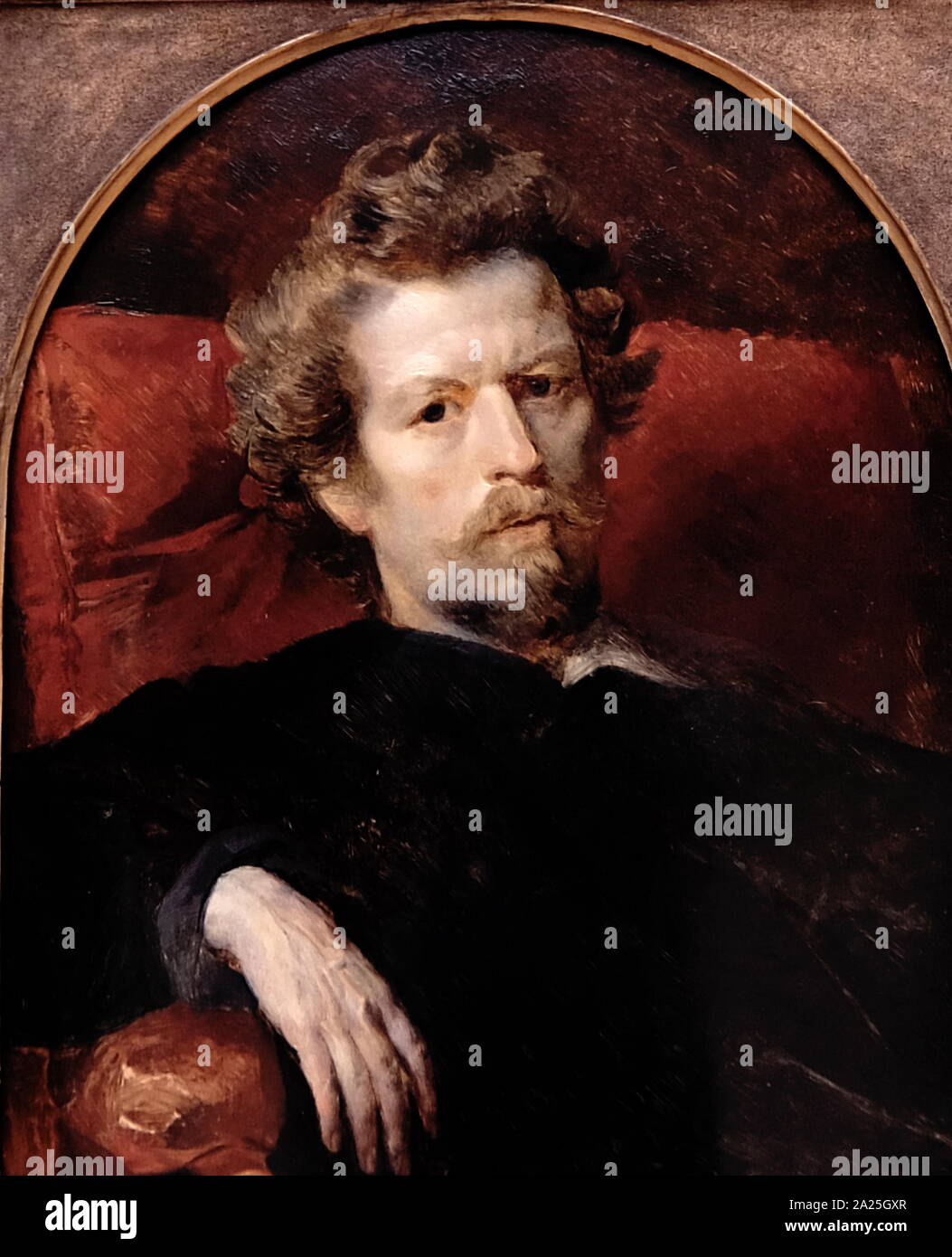 Self-portrait by Karl Bryullov. Karl Pavlovich Bryullov (1799-1852) a Russian painter Stock ...