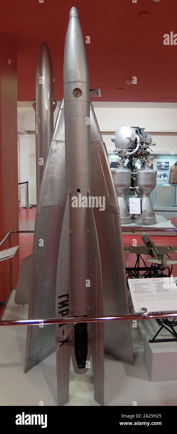 Gird-X rocket, the first Soviet rocket with a liquid-fuelled rocket ...