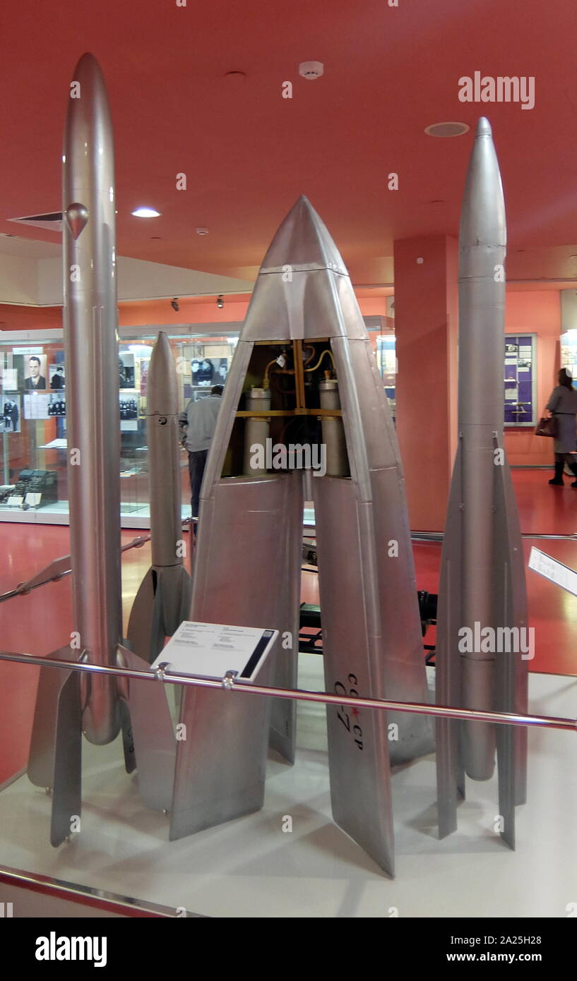 Gird-X rocket, the first Soviet rocket with a liquid-fuelled rocket ...