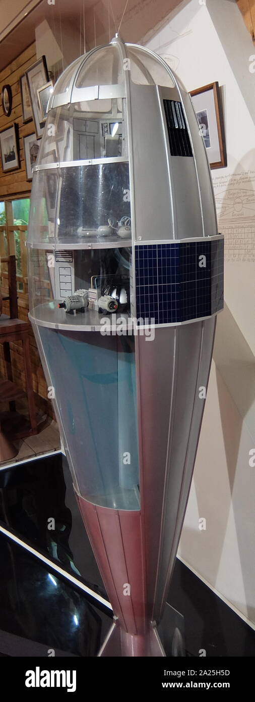 Model of Konstantin Tsiolkovsky's rocket for interplanetary travel ...