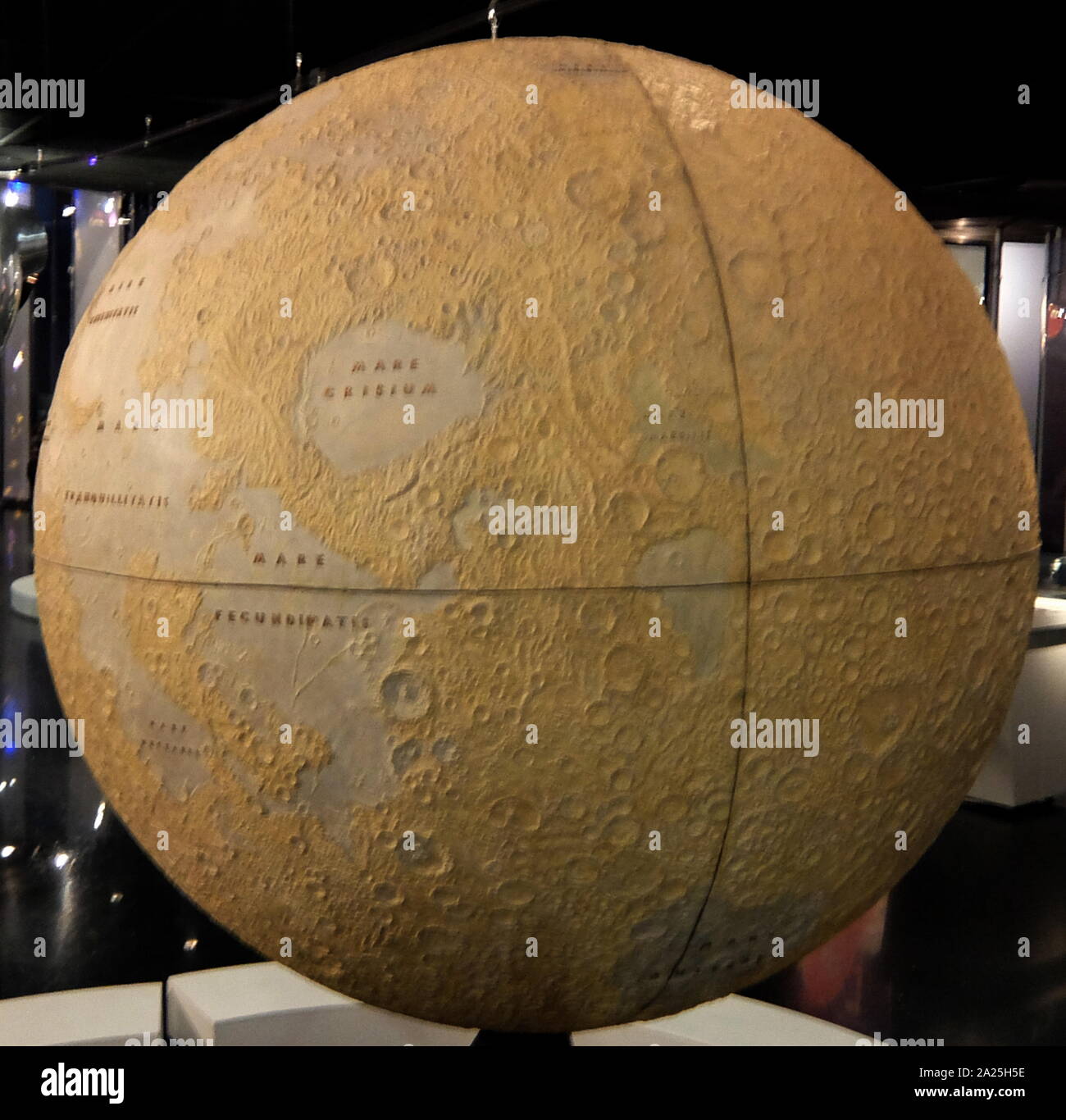 Replica of the Luna surface from the first images of the moon Stock ...