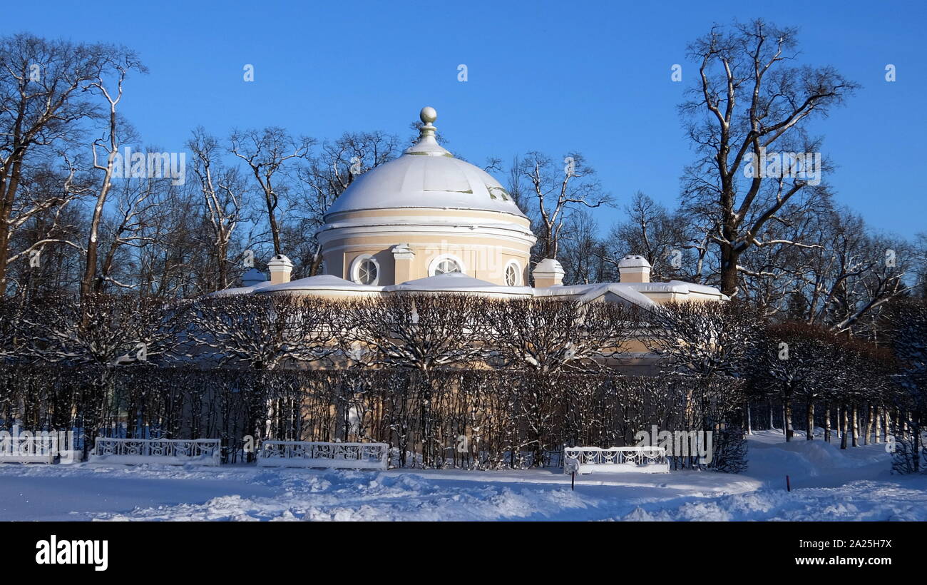 Exterior of Catherine Palace, a Rococo palace located in the town of ...