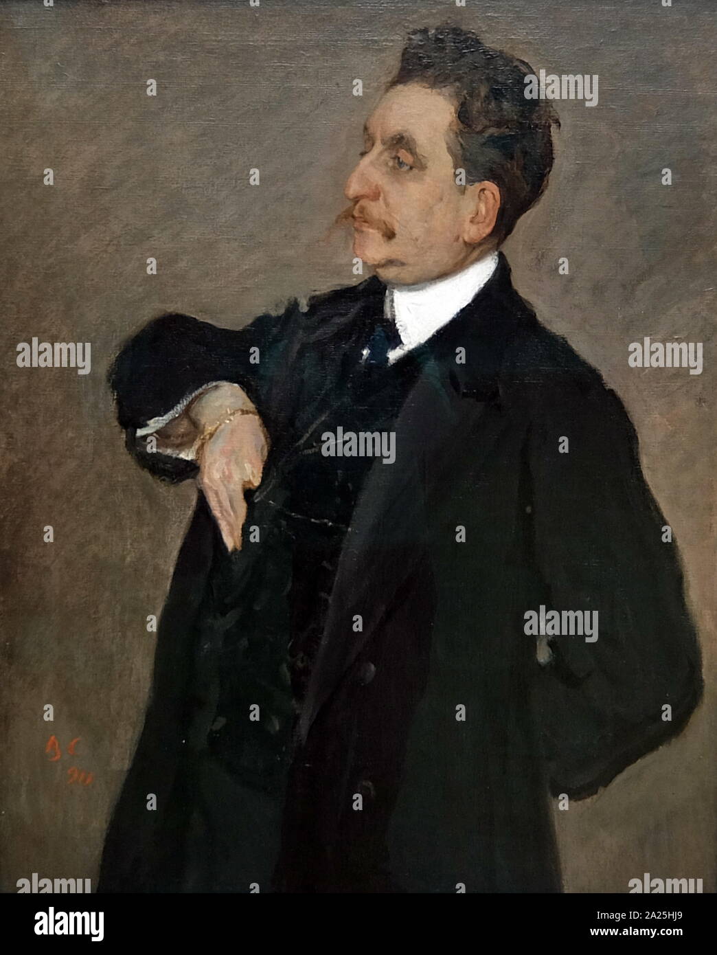 Portrait of V. O. Girsham by Valentin Serov. Valentin Alexandrovich ...
