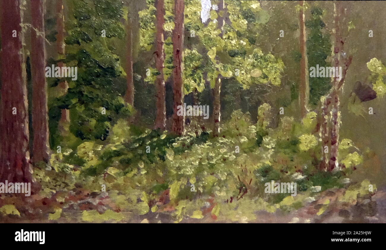 Painting titled 'Forest' by Arkhip Kuindzhi. Arkhip Ivanovich Kuindzhi ...