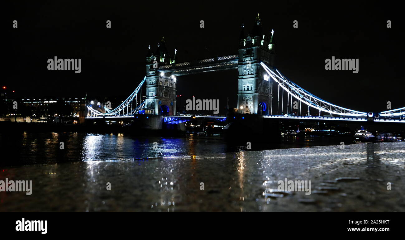 Tower Bridge is a combined bascule and suspension bridge in London ...