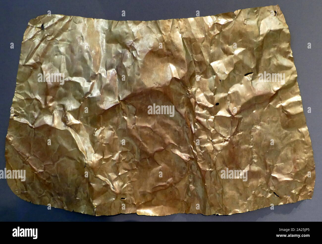 Gold grave object from the Pylos Tholos Tombs; 14th century BC ...