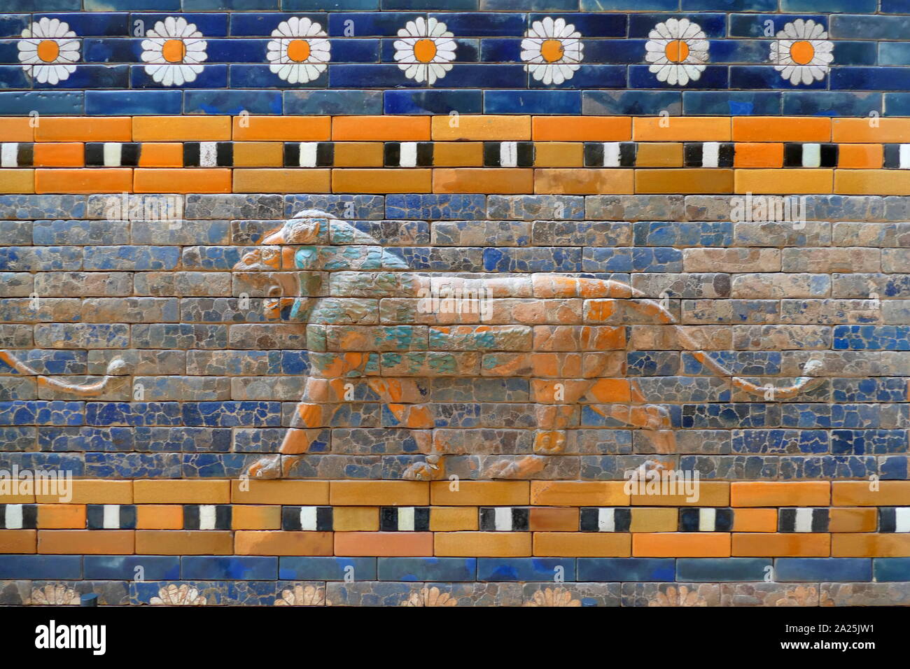 The Processional Way of Babylon. constructed in about 575 BC by order ...
