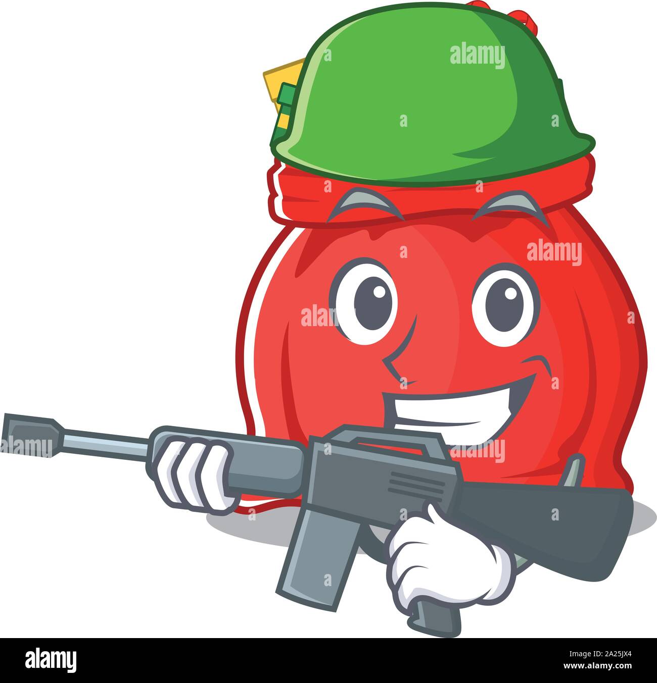 Army santa claus bag on a cartoon Stock Vector Image & Art - Alamy