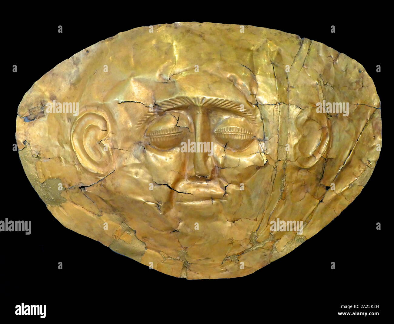 Gold grave object from the Pylos Tholos Tombs; 14th century BC ...