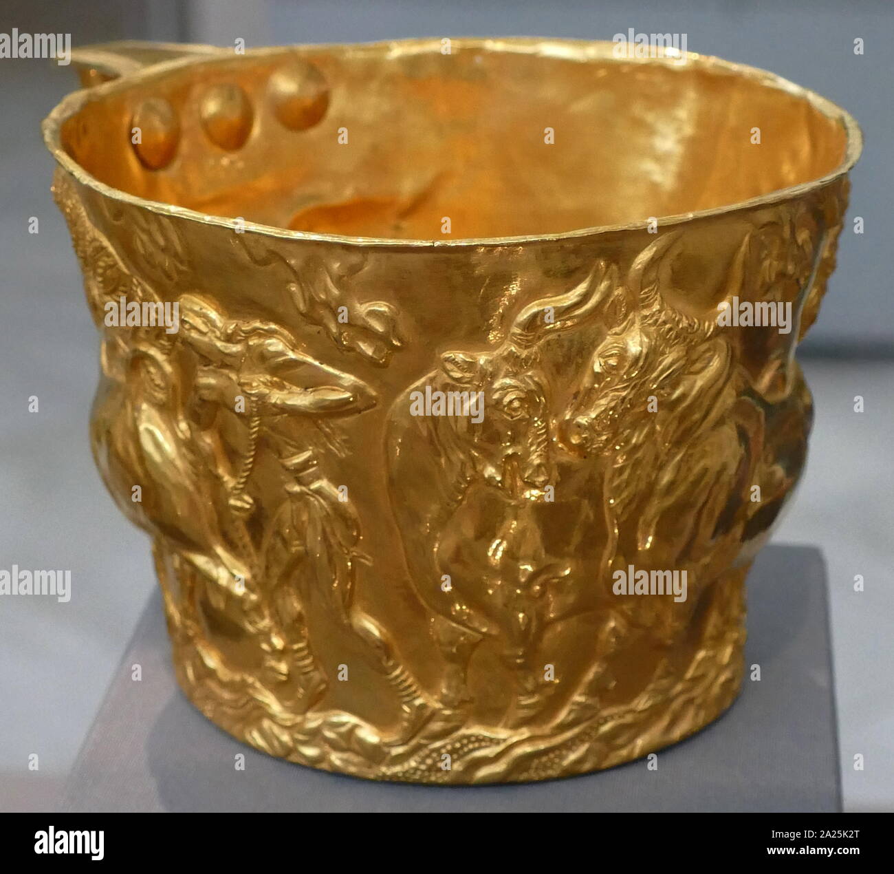 Gold grave object from the Pylos Tholos Tombs; 14th century BC ...