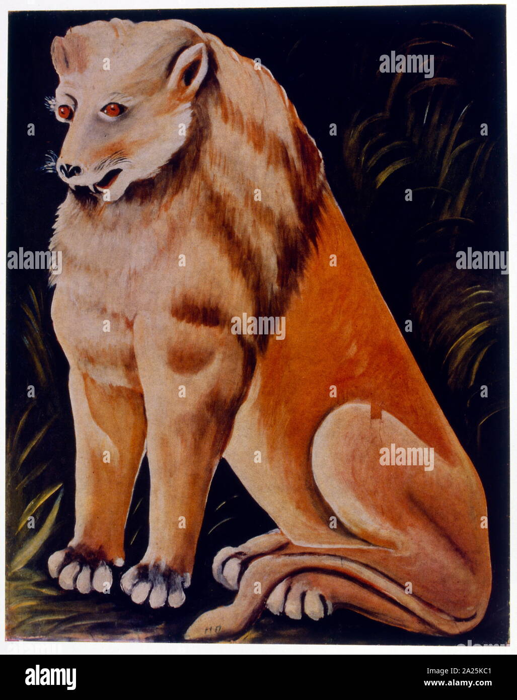 Seated lion hi-res stock photography and images - Alamy