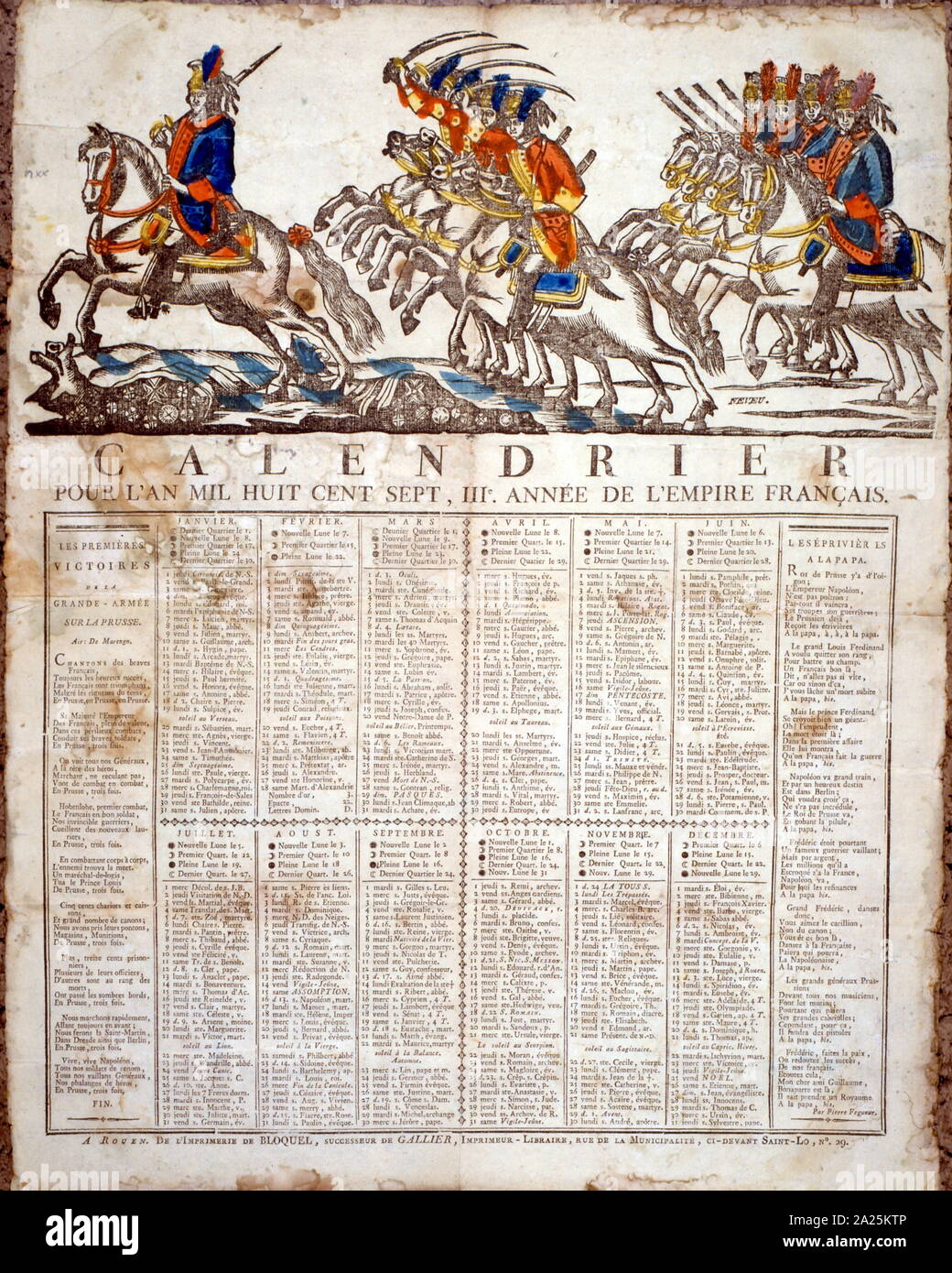 French calendar hi-res stock photography and images - Alamy