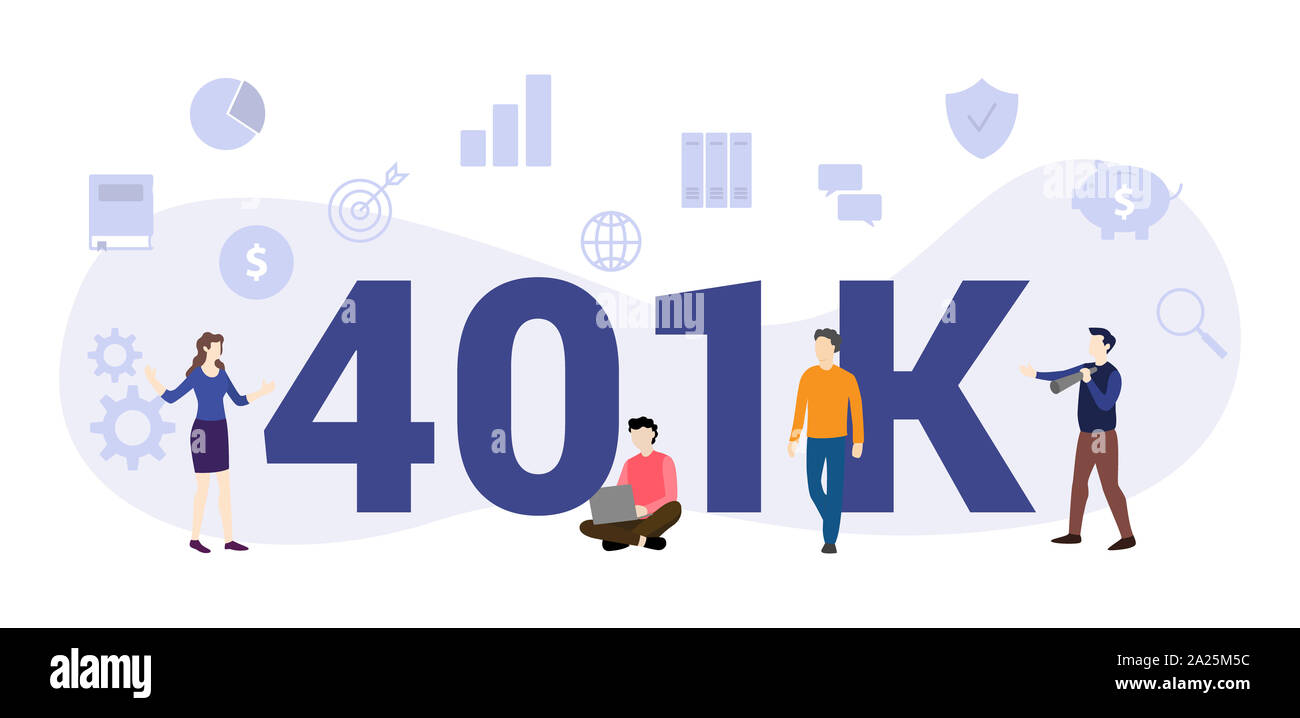 401k icon hi-res stock photography and images - Alamy