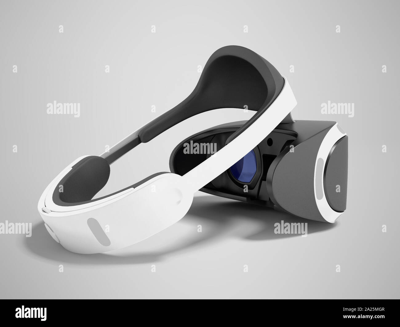 Modern goggles are reality for games and white with black accents 3D ...