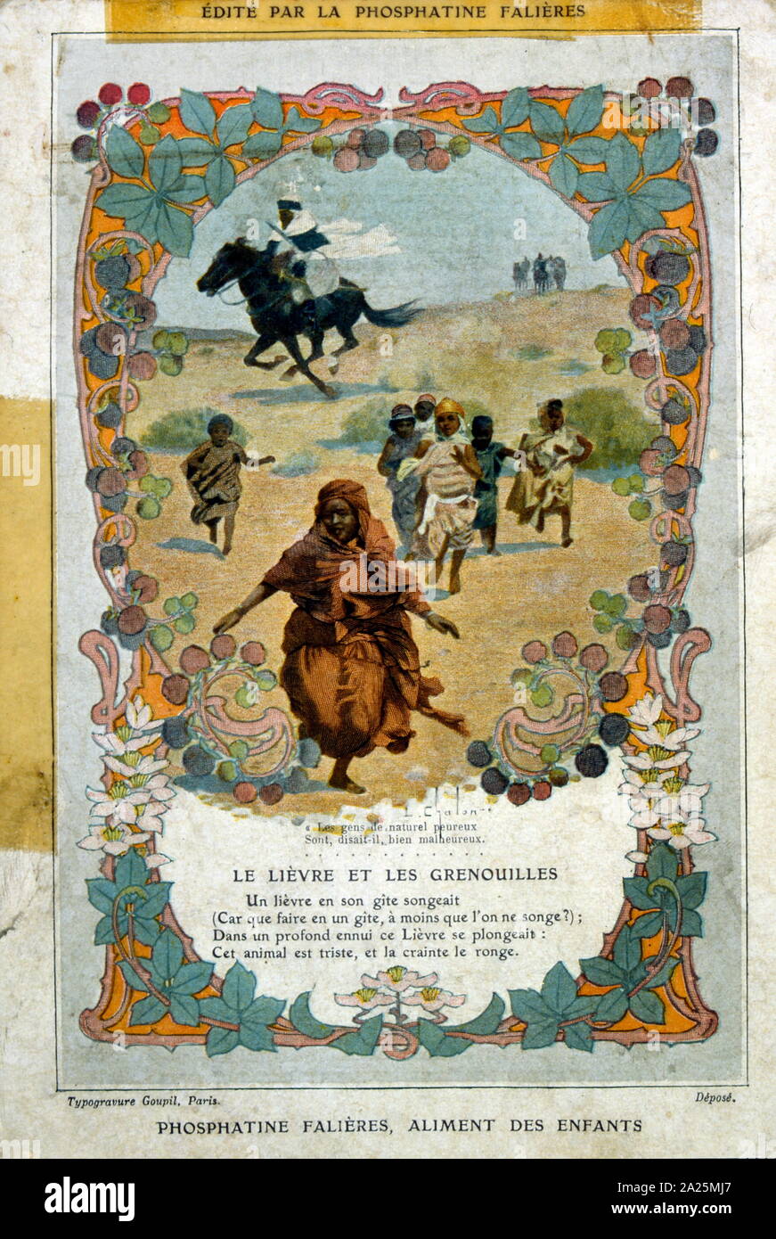 Illustration from a 1900 edition of fables by Jean de La Fontaine (1621 ...