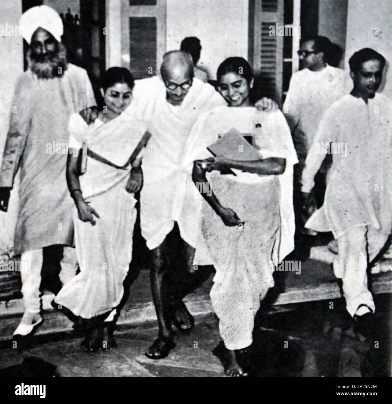 Photograph of Mahatma Gandhi. Mohandas Karamchand Gandhi (1869-1948) an ...