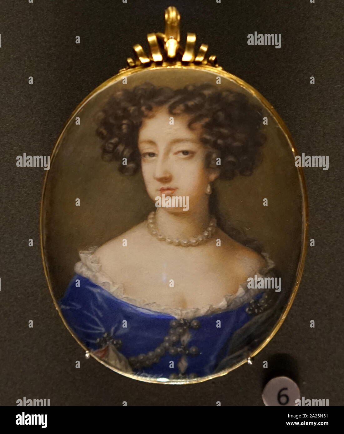 Miniature portrait of an unknown woman by Nicholas Dixon Stock Photo ...