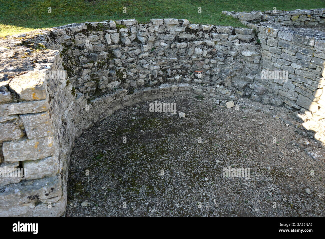 Ruins of the North Leigh Roman Villa, a Roman courtyard villa in the ...