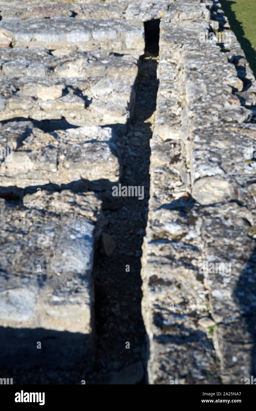 Ruins of the North Leigh Roman Villa, a Roman courtyard villa in the ...