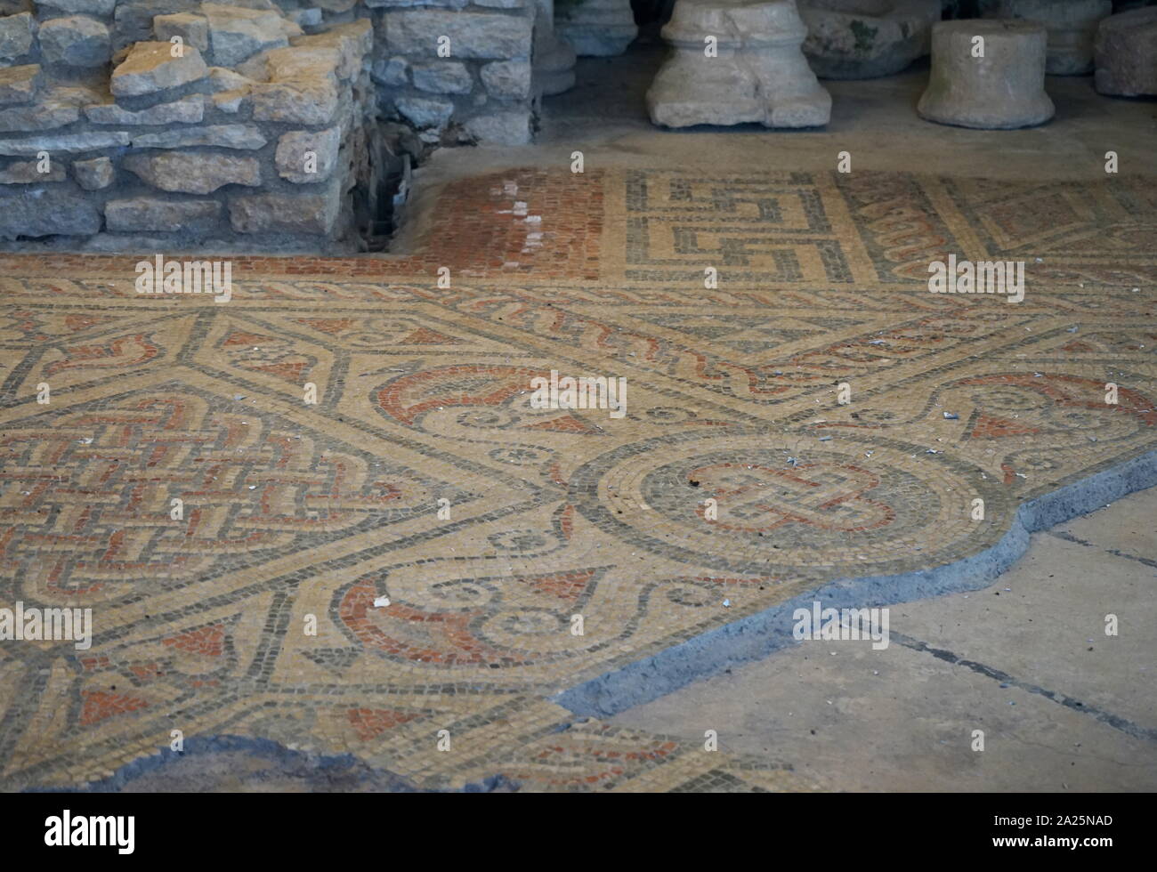 Ruins of the North Leigh Roman Villa, a Roman courtyard villa in the ...