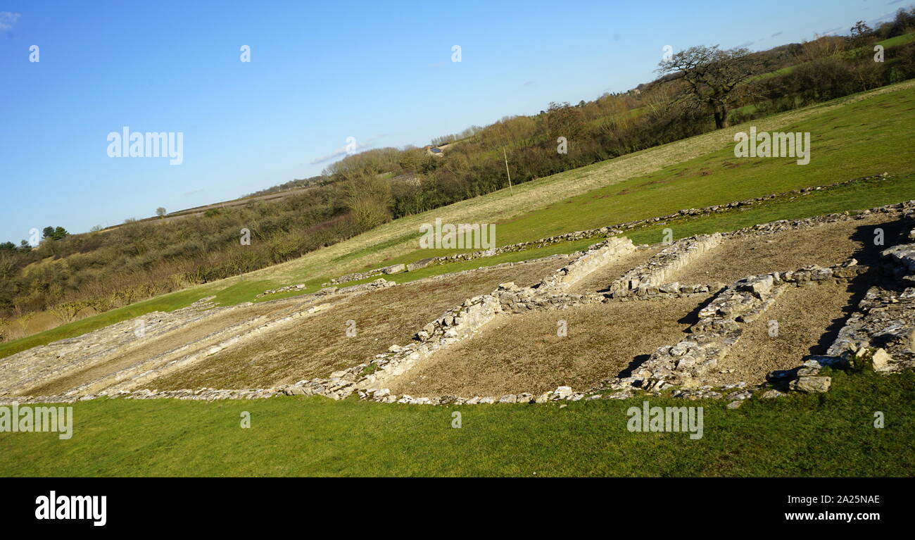 Ruins of the North Leigh Roman Villa, a Roman courtyard villa in the ...
