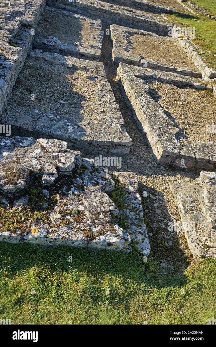 Ruins of the North Leigh Roman Villa, a Roman courtyard villa in the ...