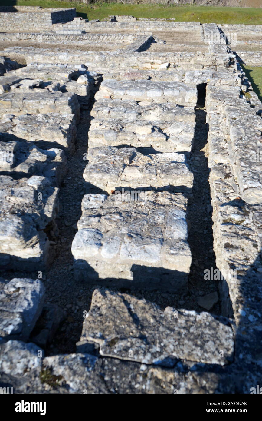 Ruins of the North Leigh Roman Villa, a Roman courtyard villa in the ...