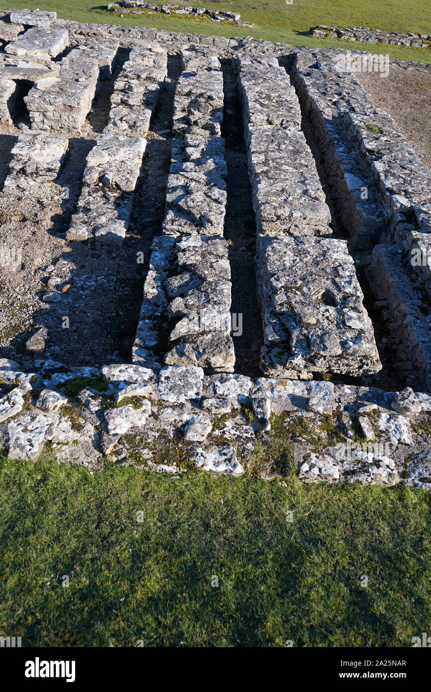 Ruins of the North Leigh Roman Villa, a Roman courtyard villa in the ...