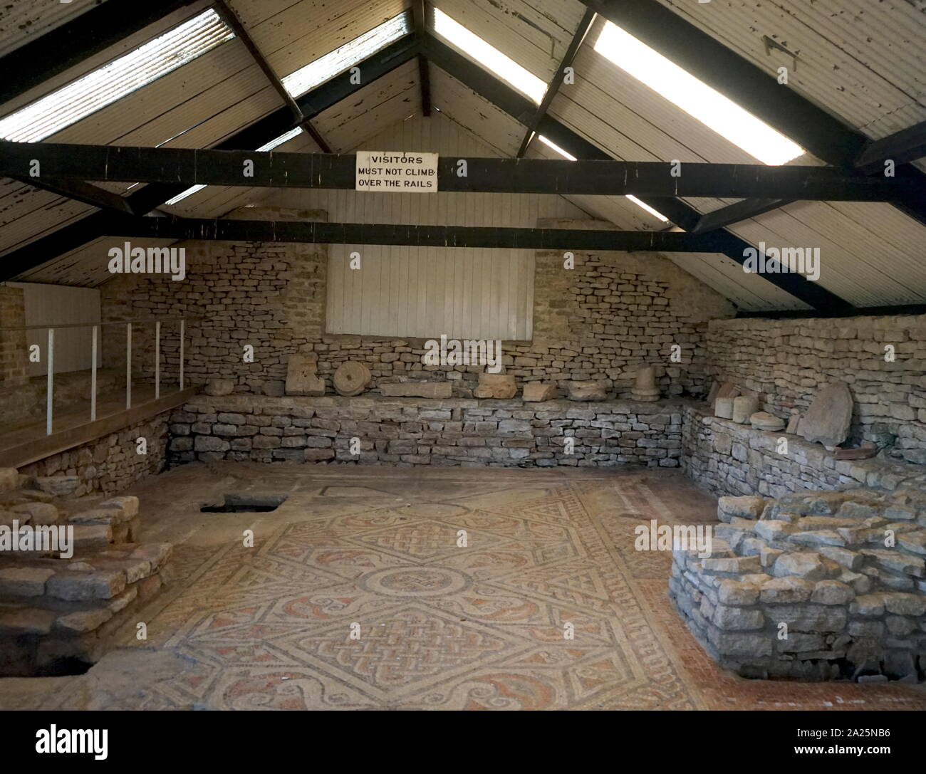 Ruins of the North Leigh Roman Villa, a Roman courtyard villa in the ...