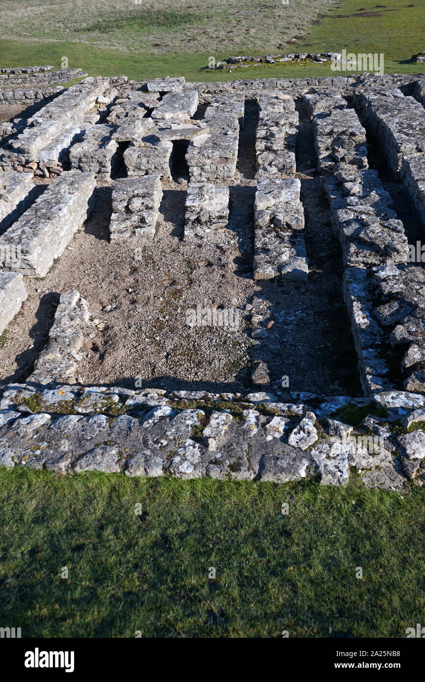 Ruins of the North Leigh Roman Villa, a Roman courtyard villa in the ...
